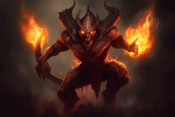 Fire Demon Concept Art