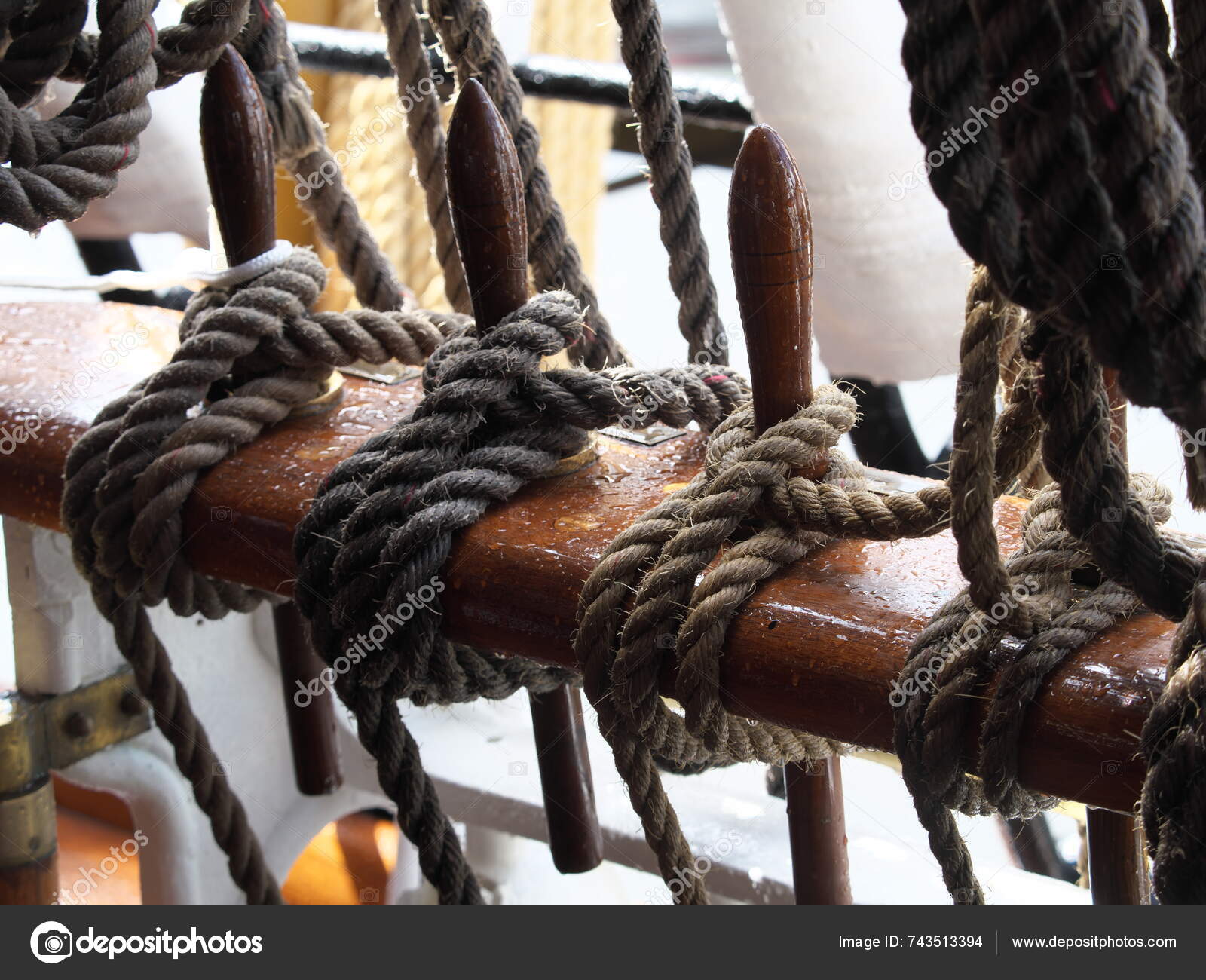 Tokyo Japan August 2024 Halyard Halliard Sailing Vessel — Stock Photo ...