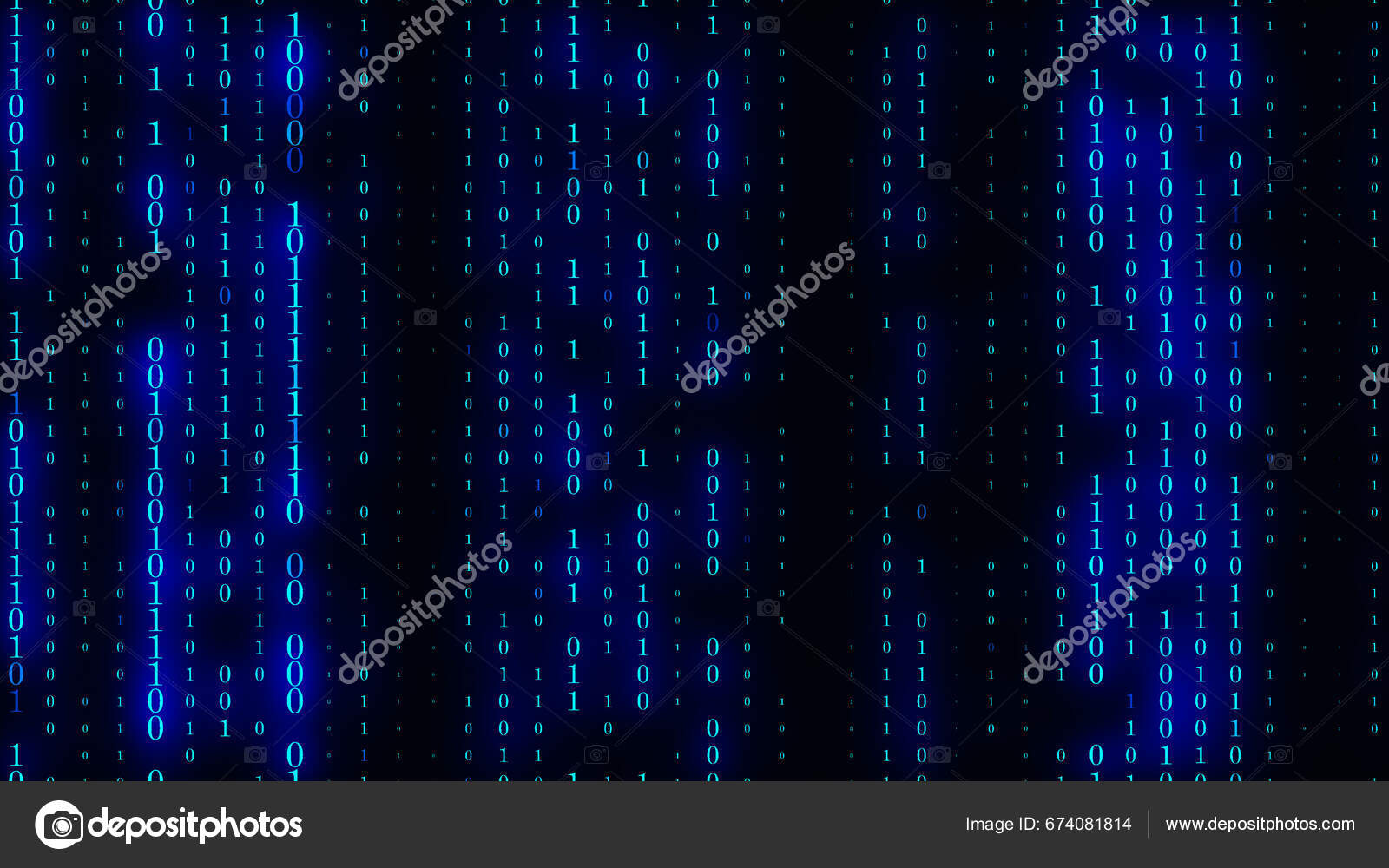 Technology Matrix Background Cyber Security Falling Blue Numbers Screen ... Technology Matrix Background Cyber Security Falling Blue Numbers Screen ...