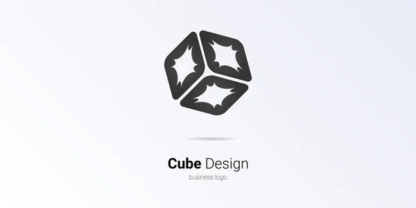 Logo abstracto del cubo imágenes de stock de arte vectorial | Depositphotos