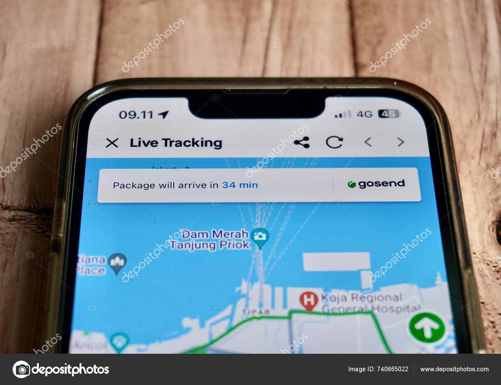 Jakarta Indonesia August 22Th 2024 Gosend Package Instant Delivery Live ...
