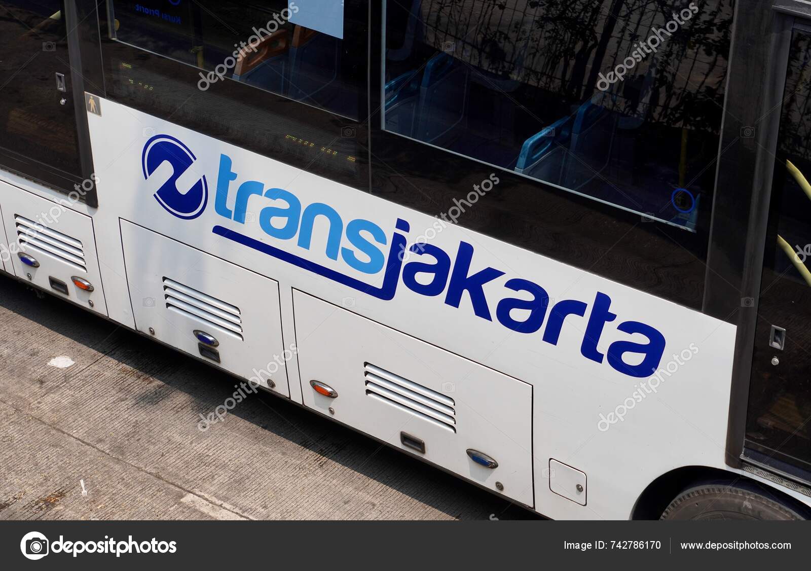 Jakarta Indonesia August 28Th 2024 Transjakarta Bus Transportation Logo ...