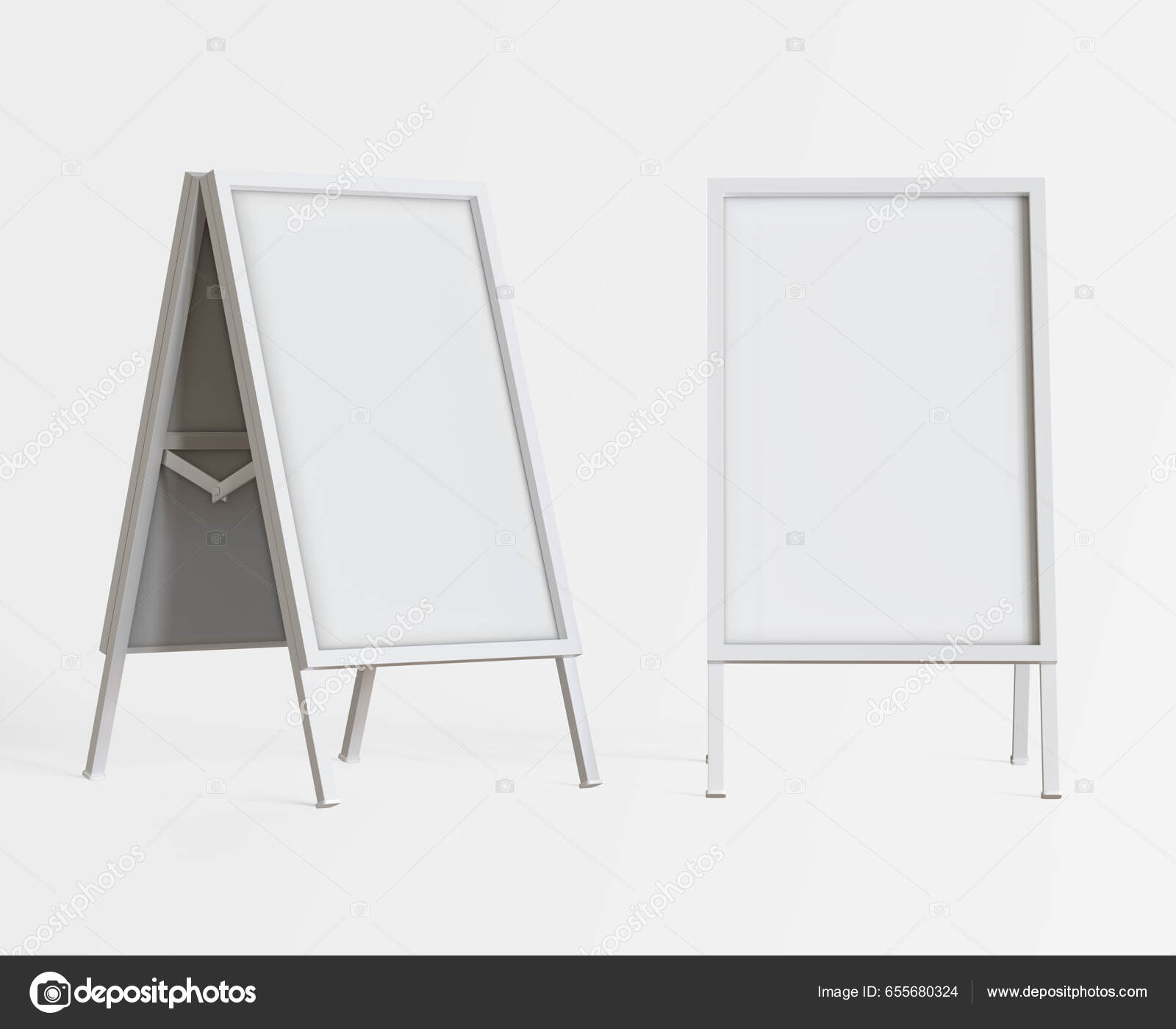 Empty Stand Advertising Outdoor Indoor Sidewalk Signboard Stander ...