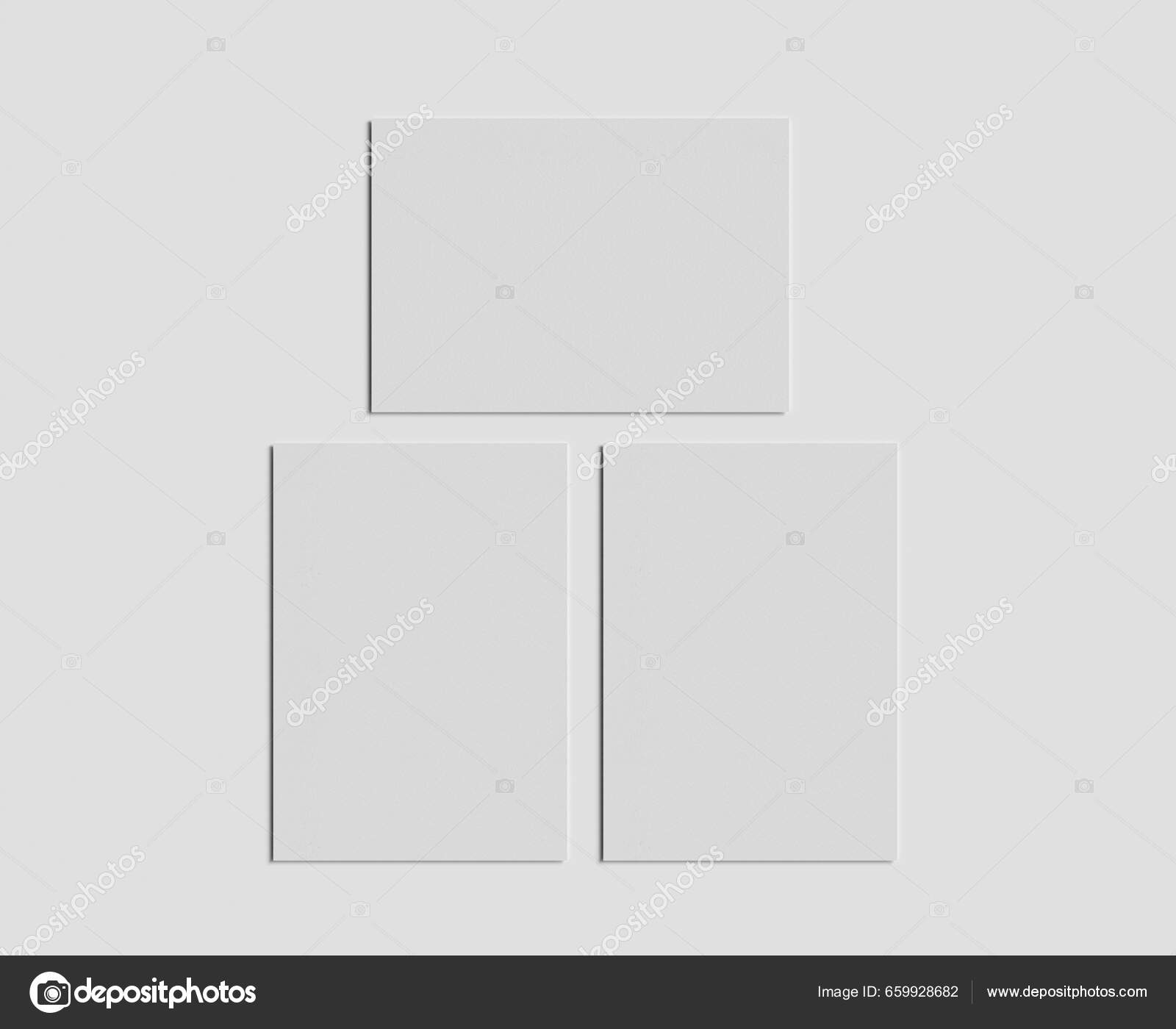 Realistic Textures Paper Size Corporate Business Mockup Cover Brochure ...