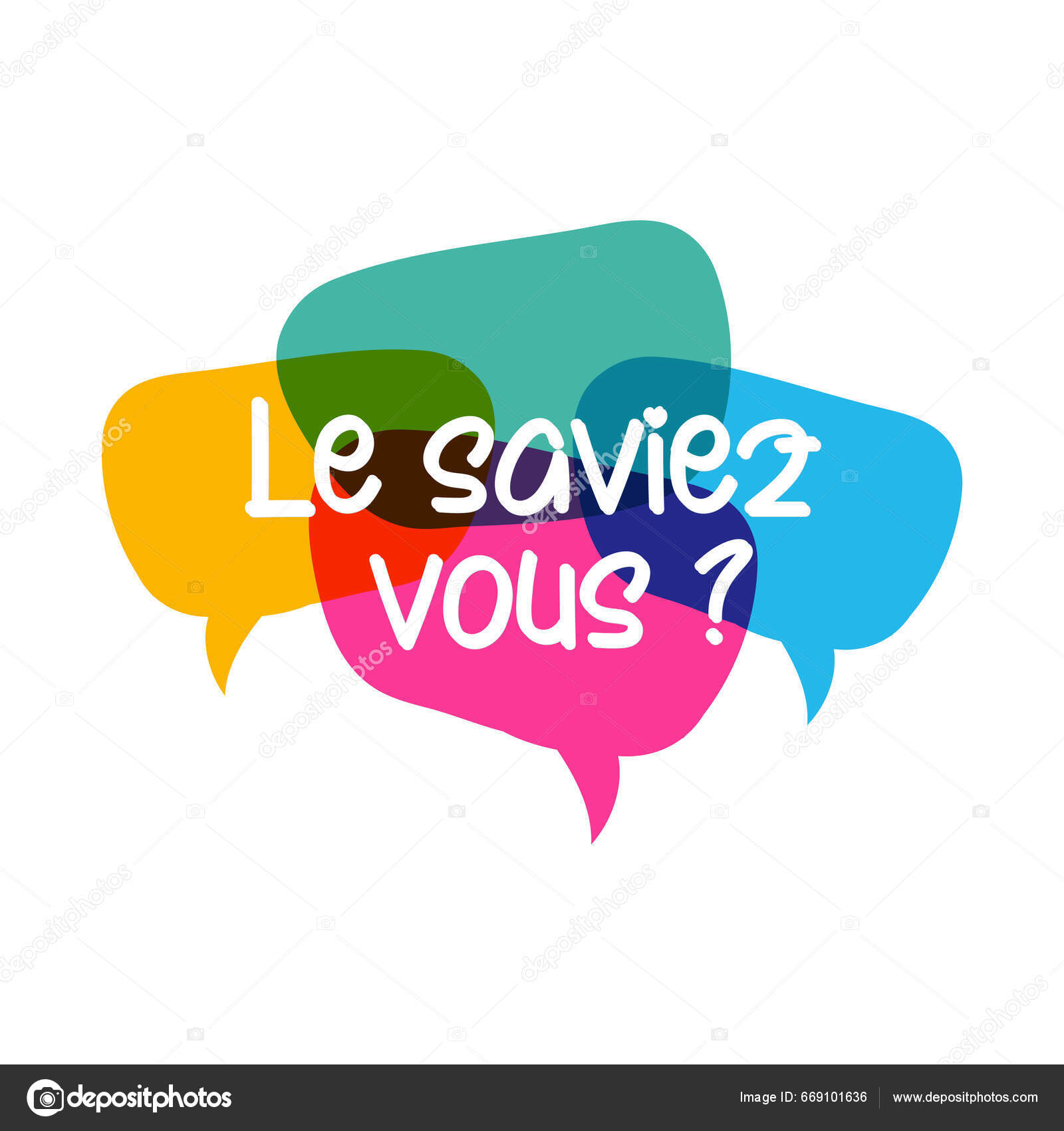 Saviez Vous Saviez Vous Modern Calligraphy Saviez Vous Speech Bubble ...