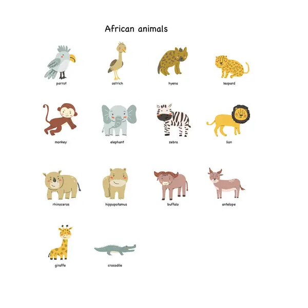 Animaux afrique images vectorielles, Animaux afrique vecteurs libres de ...