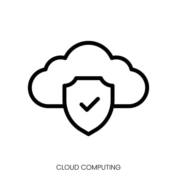 Cloud computing silhouette imágenes de stock de arte vectorial | Depositphotos