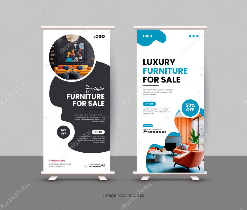 Roll-up Banner, Banner de Rollo Vertical, Banner de Presentación ...