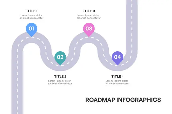 Road map infographic Vector Images | Depositphotos