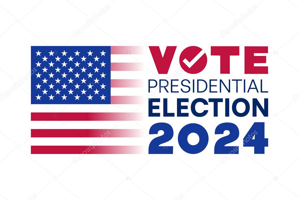 Cartel de elecciones presidenciales 2024 con Estados Unidos Marcar y ...