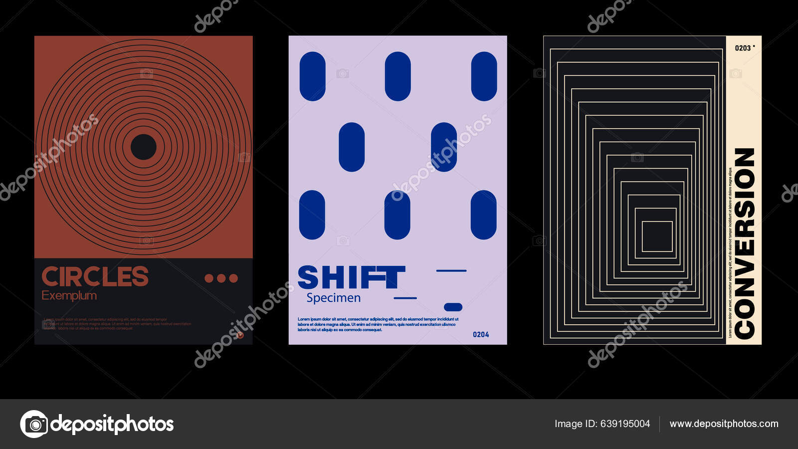 Meta Modern Aesthetics Swiss Design Poster Collection Layout Brutalist ...