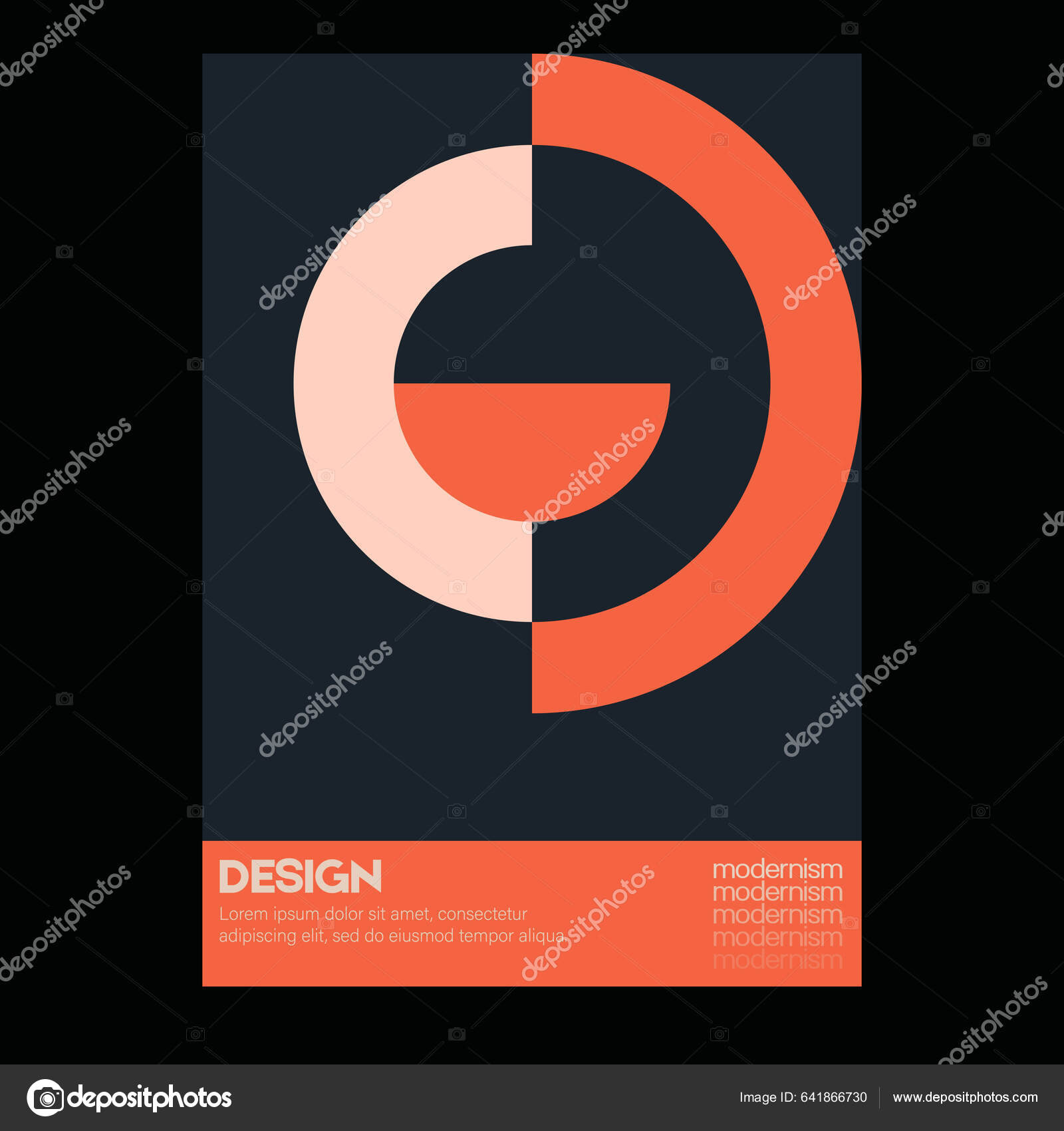 Meta Modern Aesthetics Swiss Design Poster Layout Graphic Template Made ...