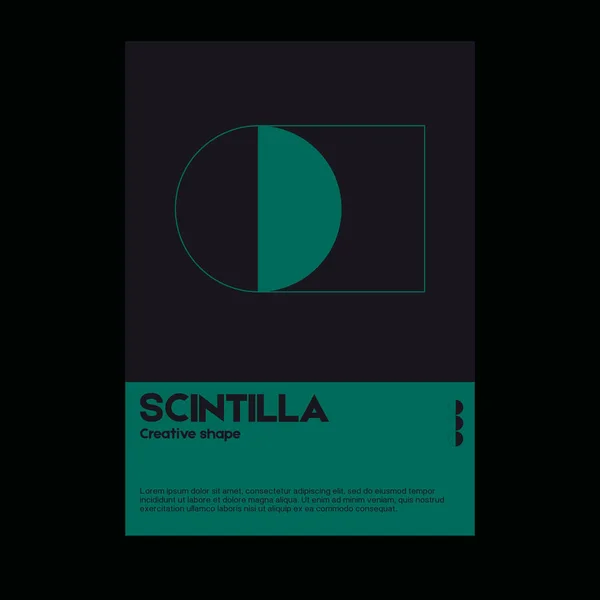 Meta Modern Aesthetics Swiss Design Poster Layout Graphic Template Made ...