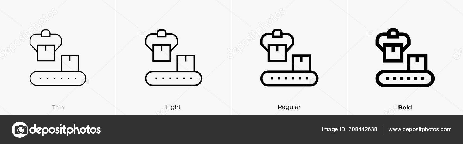 Assembly Icon Thin Light Regular Bold Style Design Isolated White Stock Vector by ©DuoWalker ...