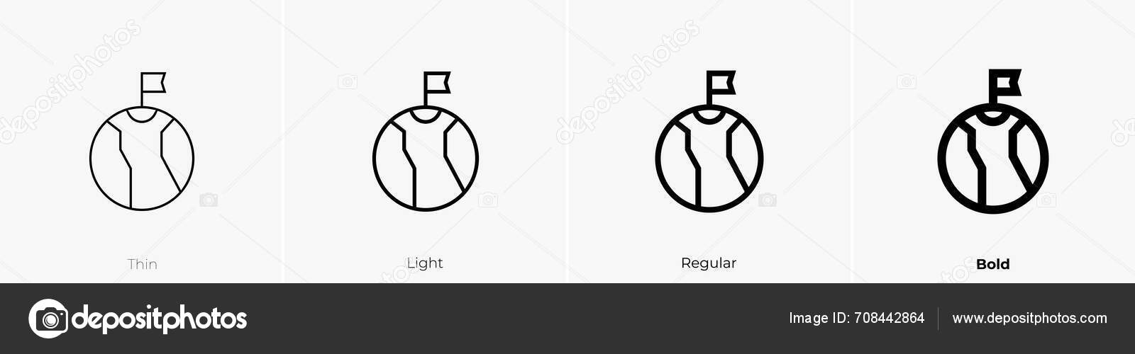 Arctic Icon Thin Light Regular Bold Style Design Isolated White Stock Vector by ©DuoWalker 708442864