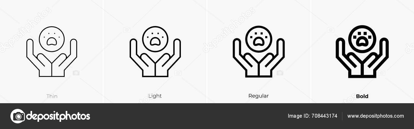 Animals Icon Thin Light Regular Bold Style Design Isolated White Stock Vector by ©DuoWalker ...