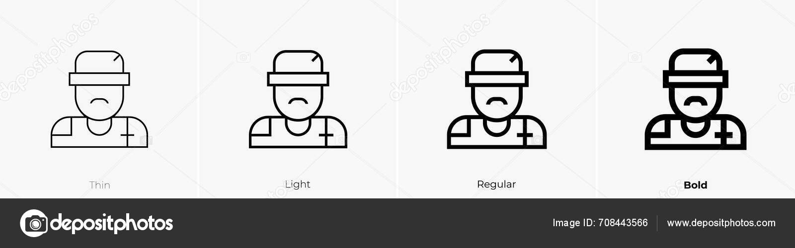 Alcoholic Icon Thin Light Regular Bold Style Design Isolated White Stock Vector by ©DuoWalker ...