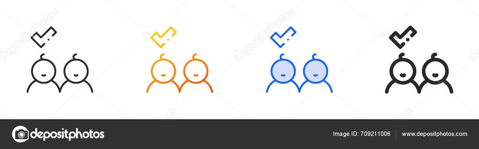 Adoption Icon Thin Linear Gradient Blue Stroke Bold Style Design Stock ...