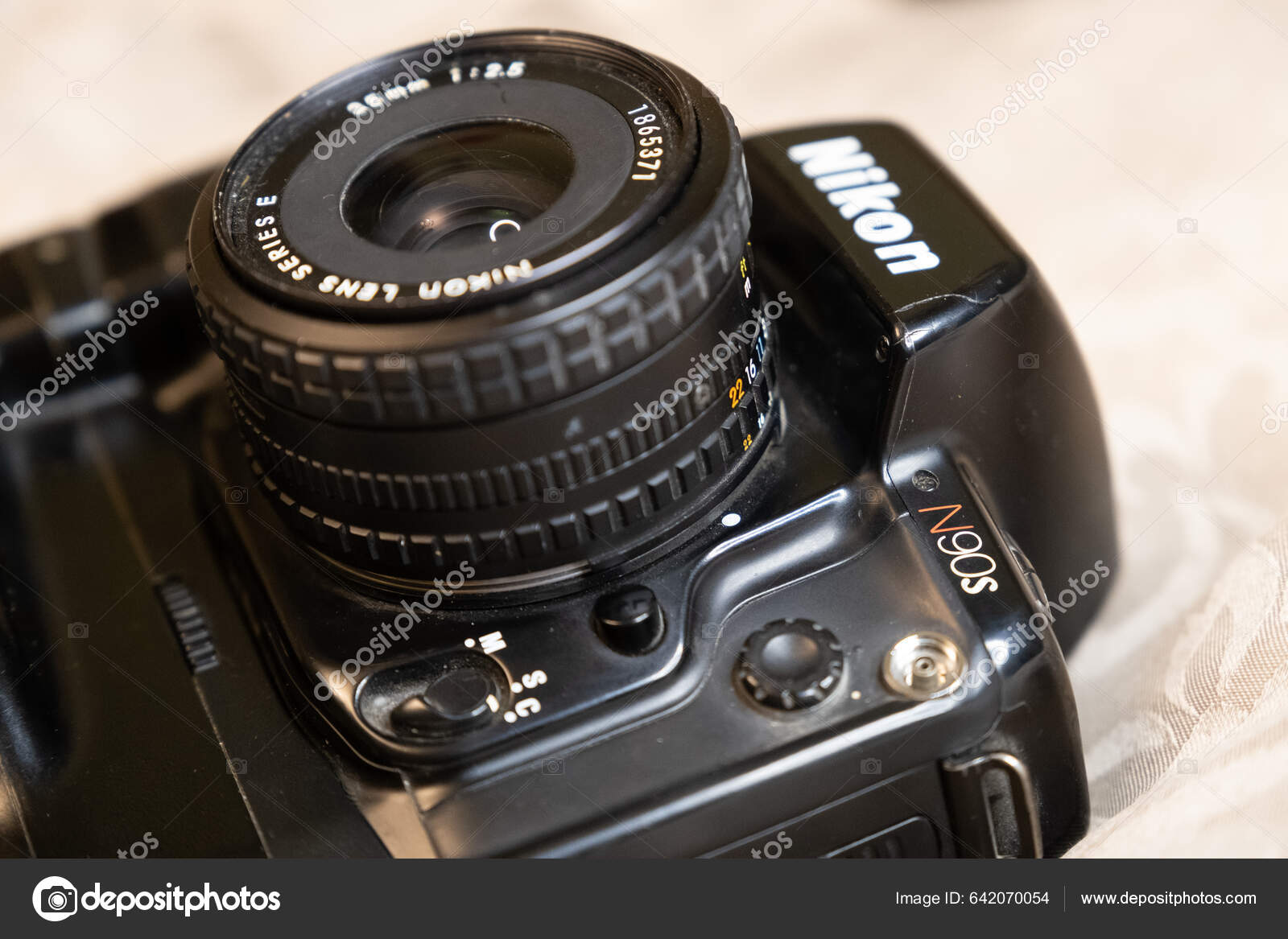 Cairo Egypt February 2023 Top View Vintage Nikon N90S F90X – Stock ...