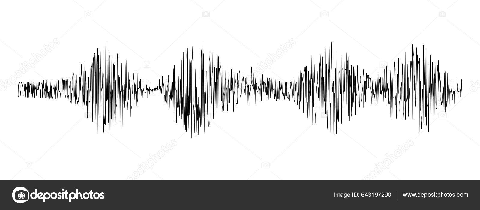 Polygraph Seismograph Diagram Isolated White Background Seismogram Lie ...