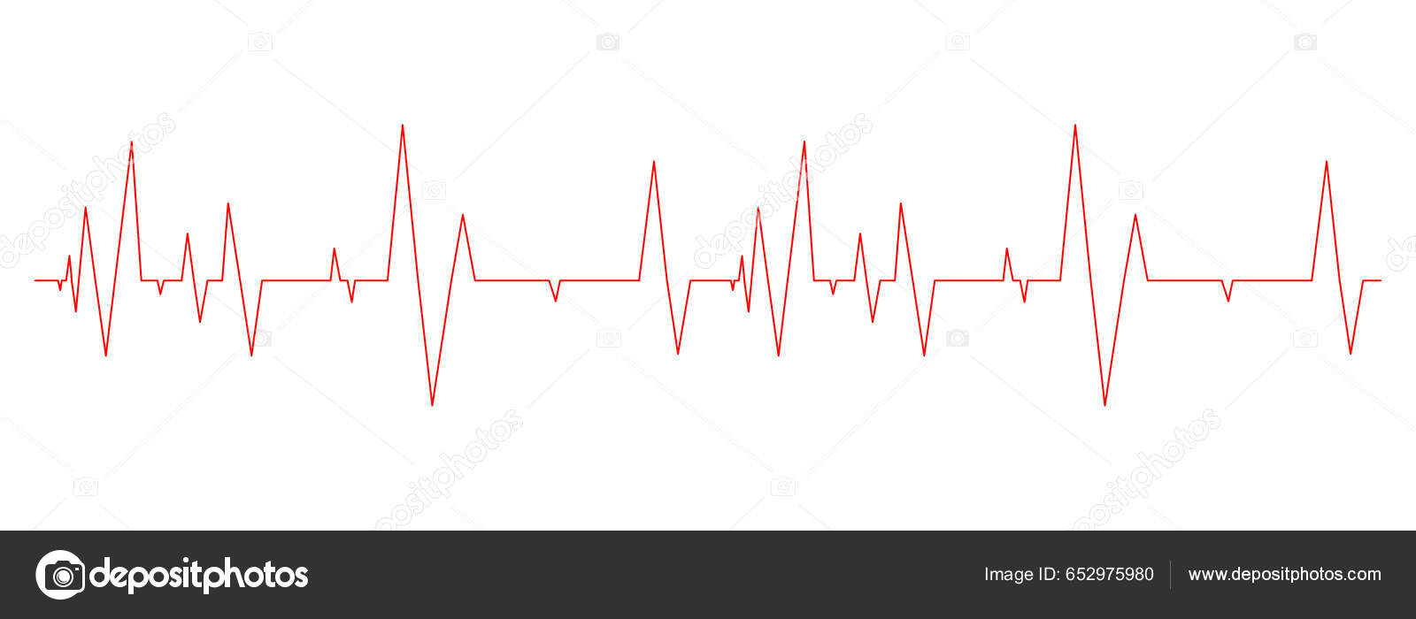 Diagramme Rythme Cardiaque Carte Électrocardiographique Ecg Rythme ...