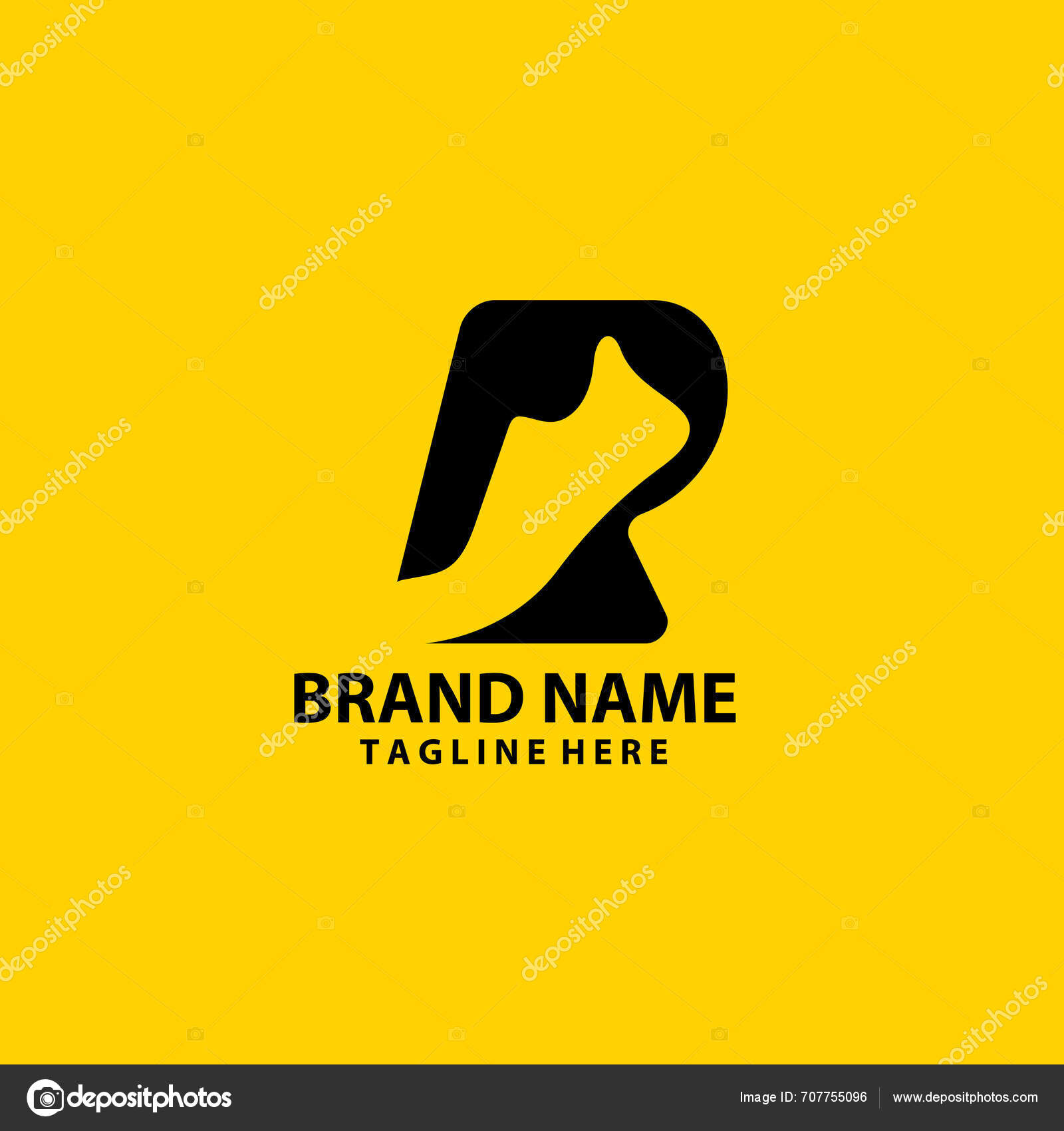 Letter Shoe Logo Design Vector Stock Vector by ©jacksepiro 707755096