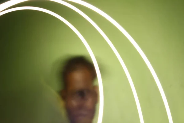 Abstract colorful irregular lines on black / green background photo ...