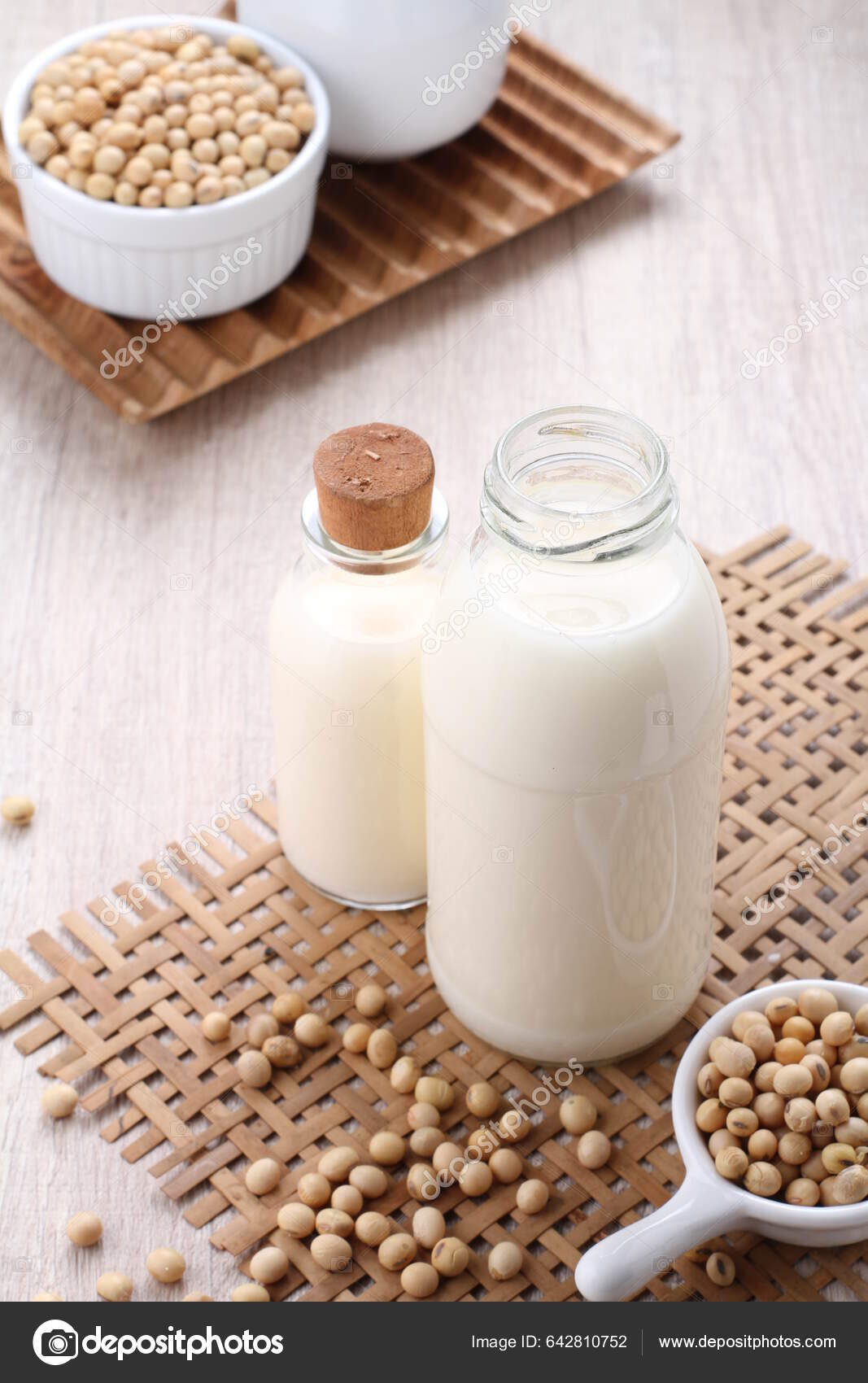 Soy Milk Also Known Soya Milk Soymilk Plant Based Drink Stock Photo by ...