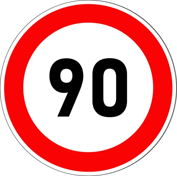 French Road Signs Speed Limit Stock Vector by ©guy.ozenne 672464314