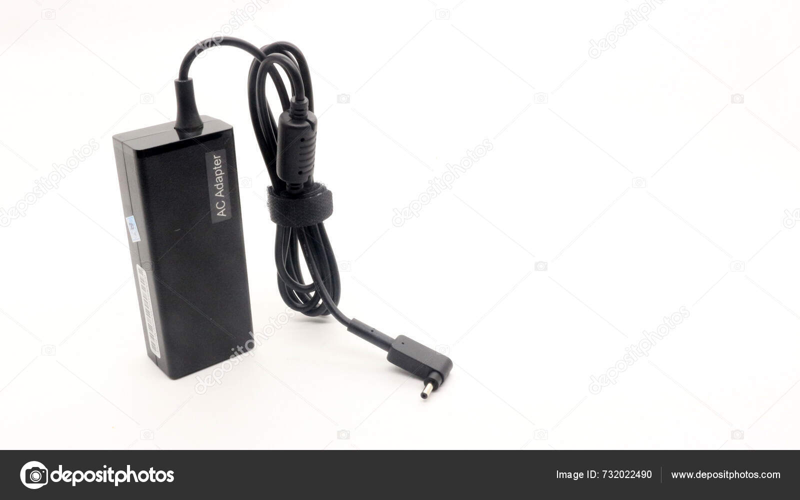 Power Cable Notebook Adapter White Background — Stock Photo ...