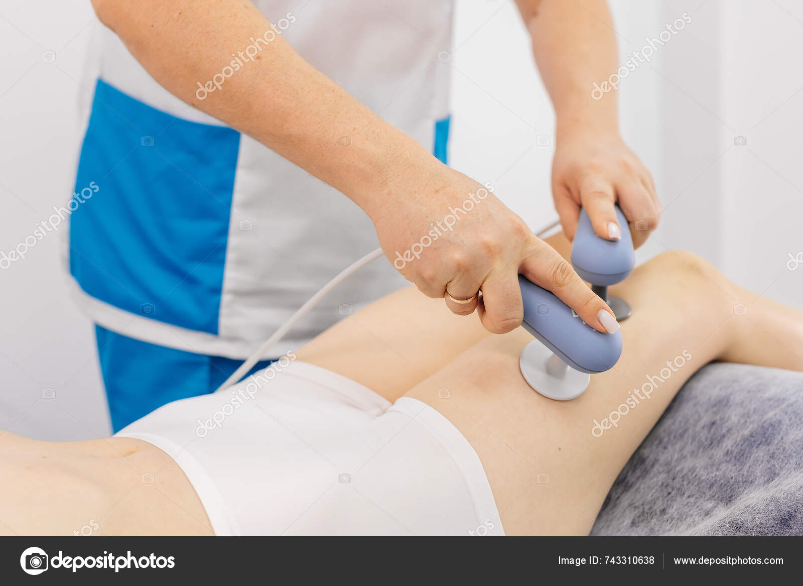 Advanced Therapy Diathermy Session Modern Clinic Targeting Pain Relief ...