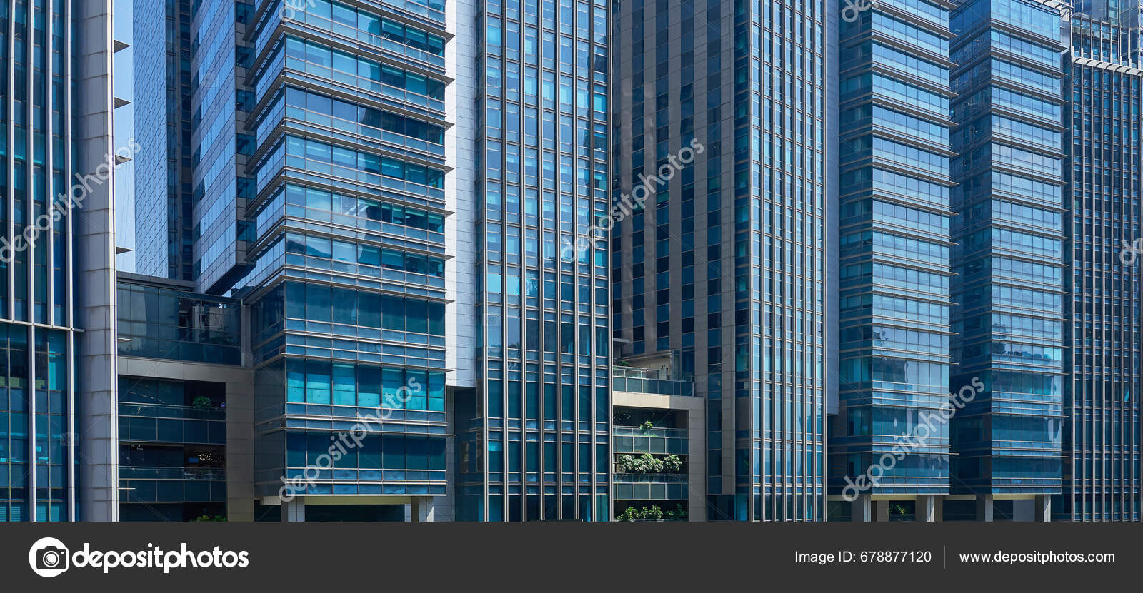 Modern Office Skyscrapers High Rise Buildings Glass Facades Concepts ...