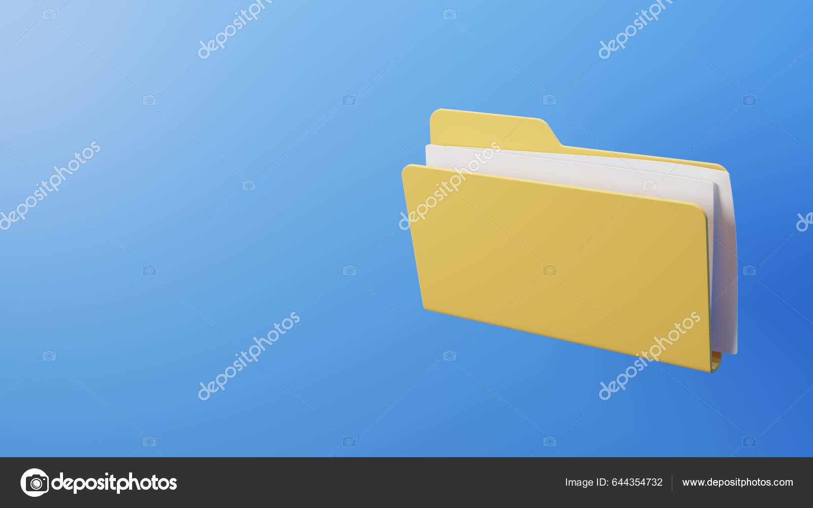 Business Folder Document File Computer Yellow Folder White Paper ...