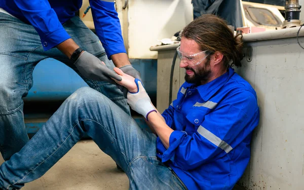 Engineer Worker Accident Factory Worker Injury Machine Working Stock ...