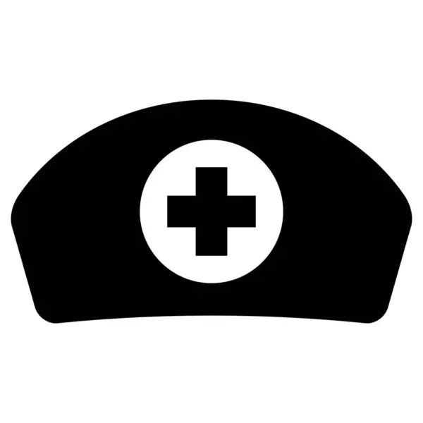 Nurse Hat Icon Set Vector Two Styles Isolated White Background Stock ...