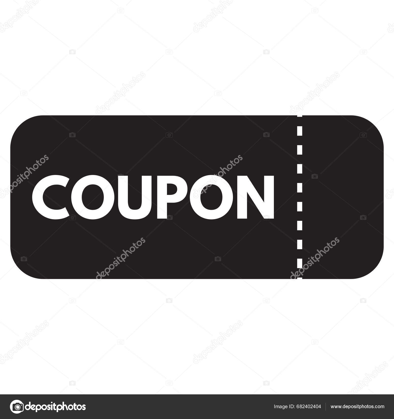 Coupon Icon Symbol Vector Isolated White Background Stock Vector by ...