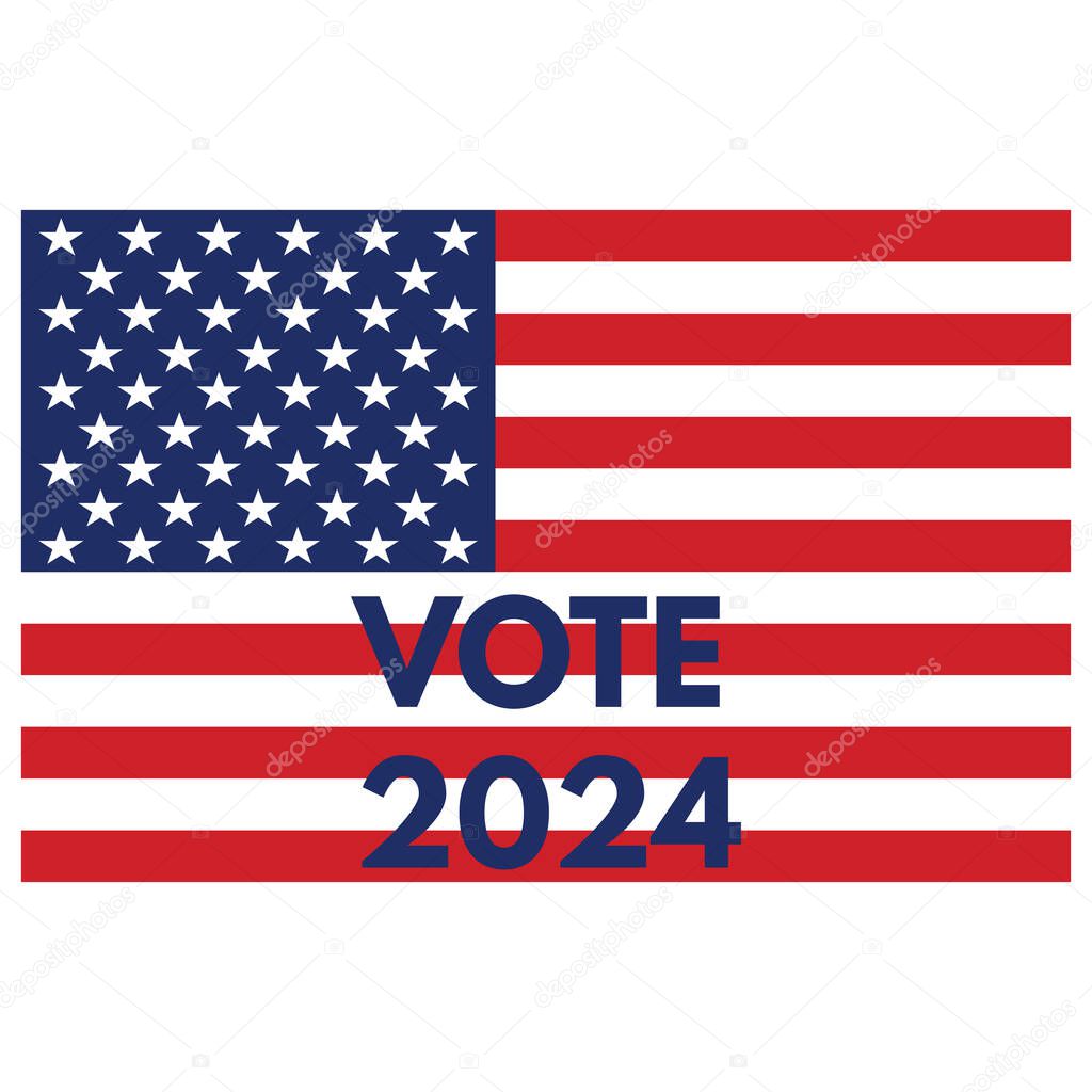 Elecciones presidenciales 2024 en Estados Unidos. Votar diseño 2024 ...
