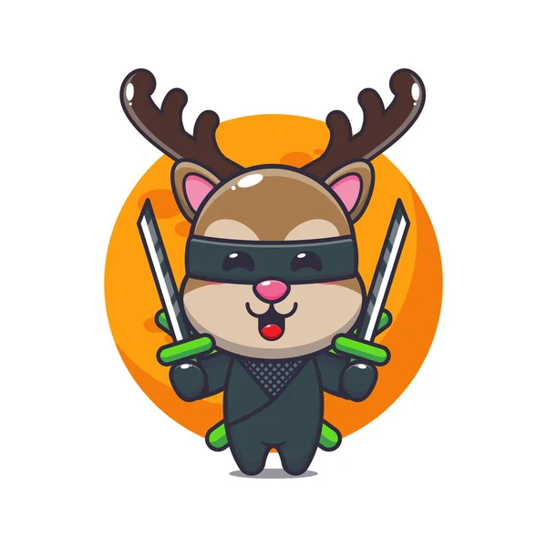 Μαμά Ελάφι Κρατάει Καραμέλες Χαριτωμένο Αποκριές Απεικόνιση Κινουμένων ...