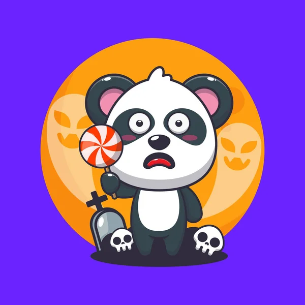 Panda halloween imágenes de stock de arte vectorial | Depositphotos