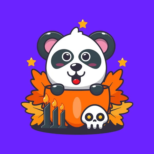Panda halloween imágenes de stock de arte vectorial | Depositphotos