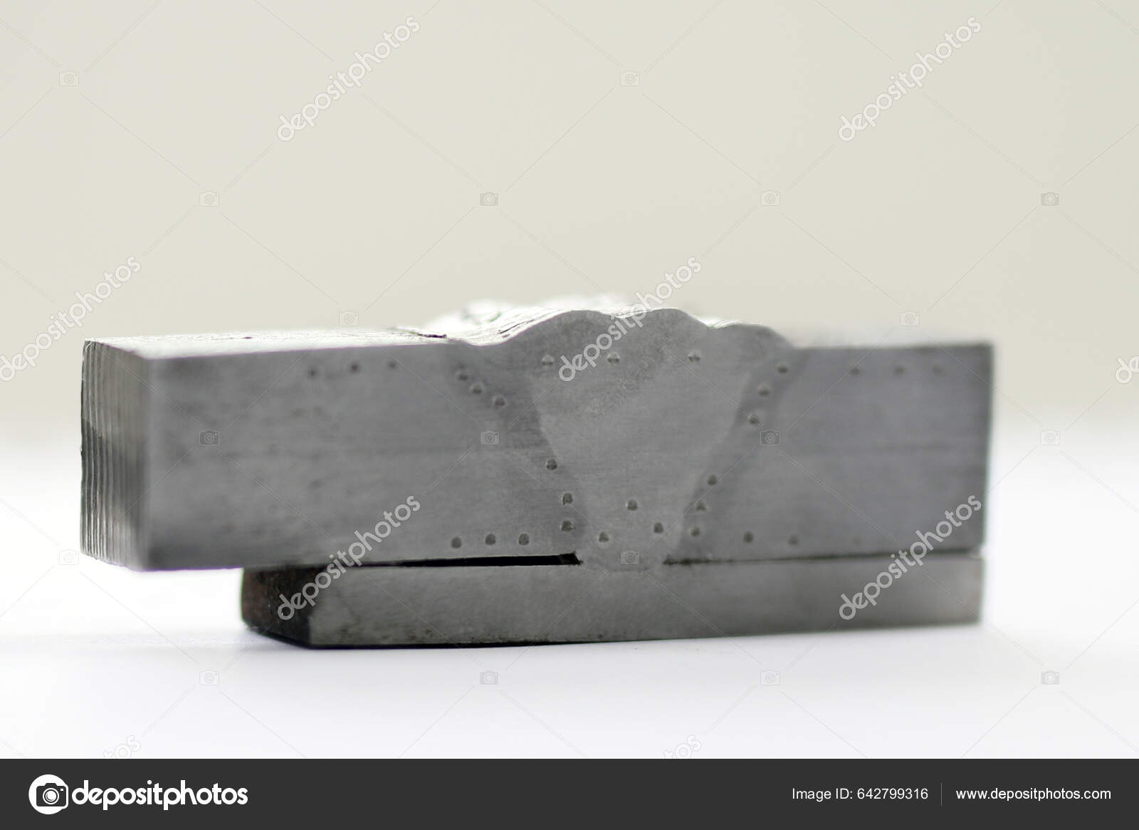 Macro Hardness Test Specimen Groove Butt Weld Electrode Process Welding ...