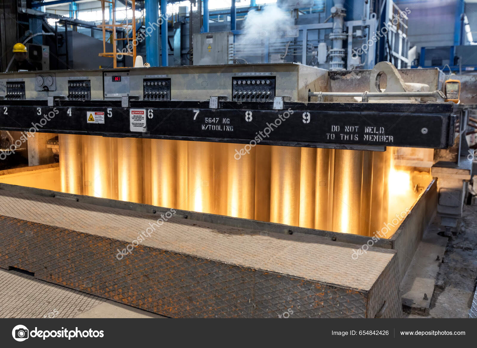 Hallheroult Process Aluminum Ingots Major Industrial Process Smelting ...