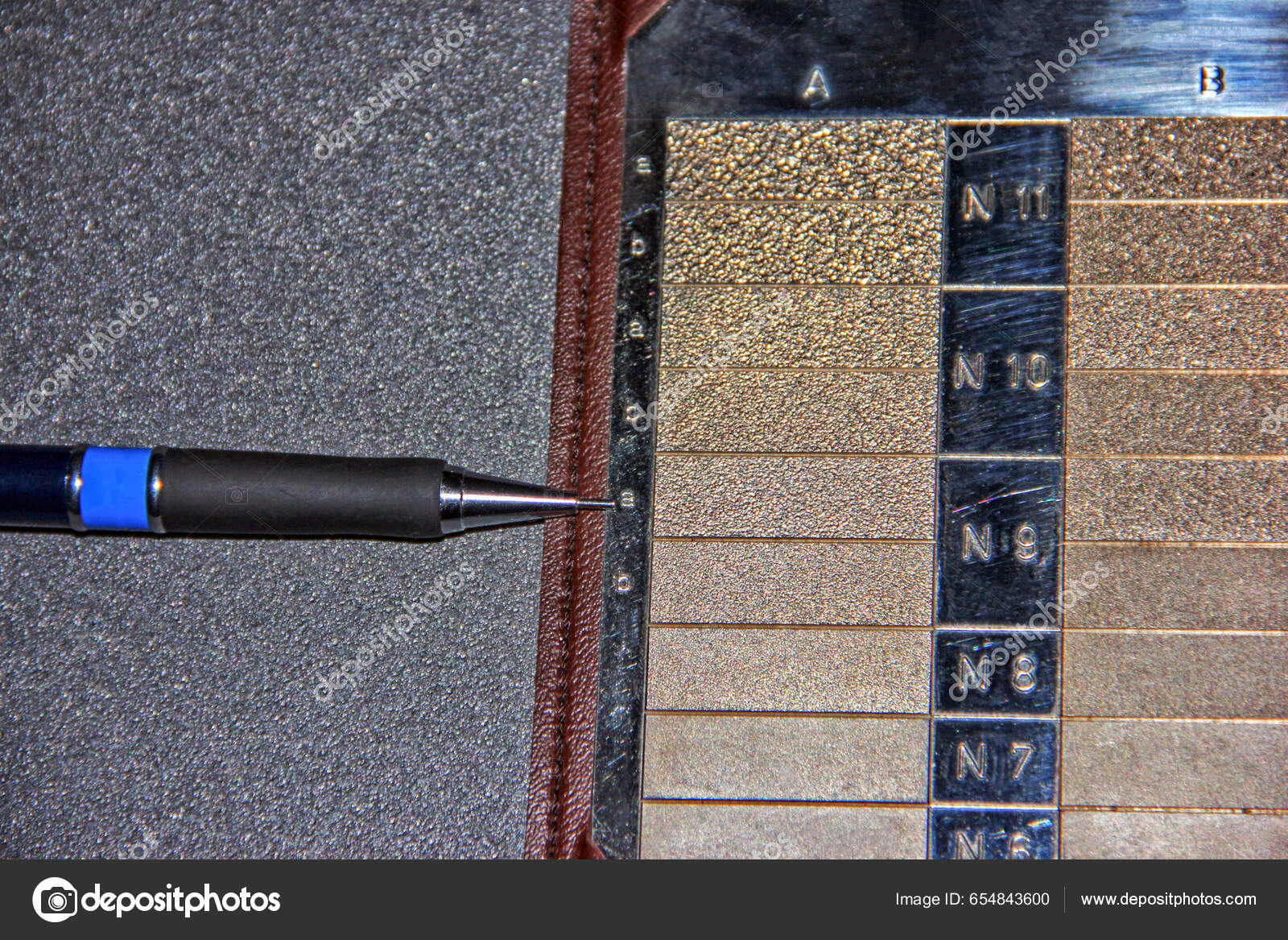 Surface Comparator Sandblasting Comparators Reference Blasted Profile ...