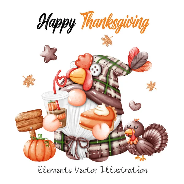 Cute Happy Thanksgiving Turkey Clipart