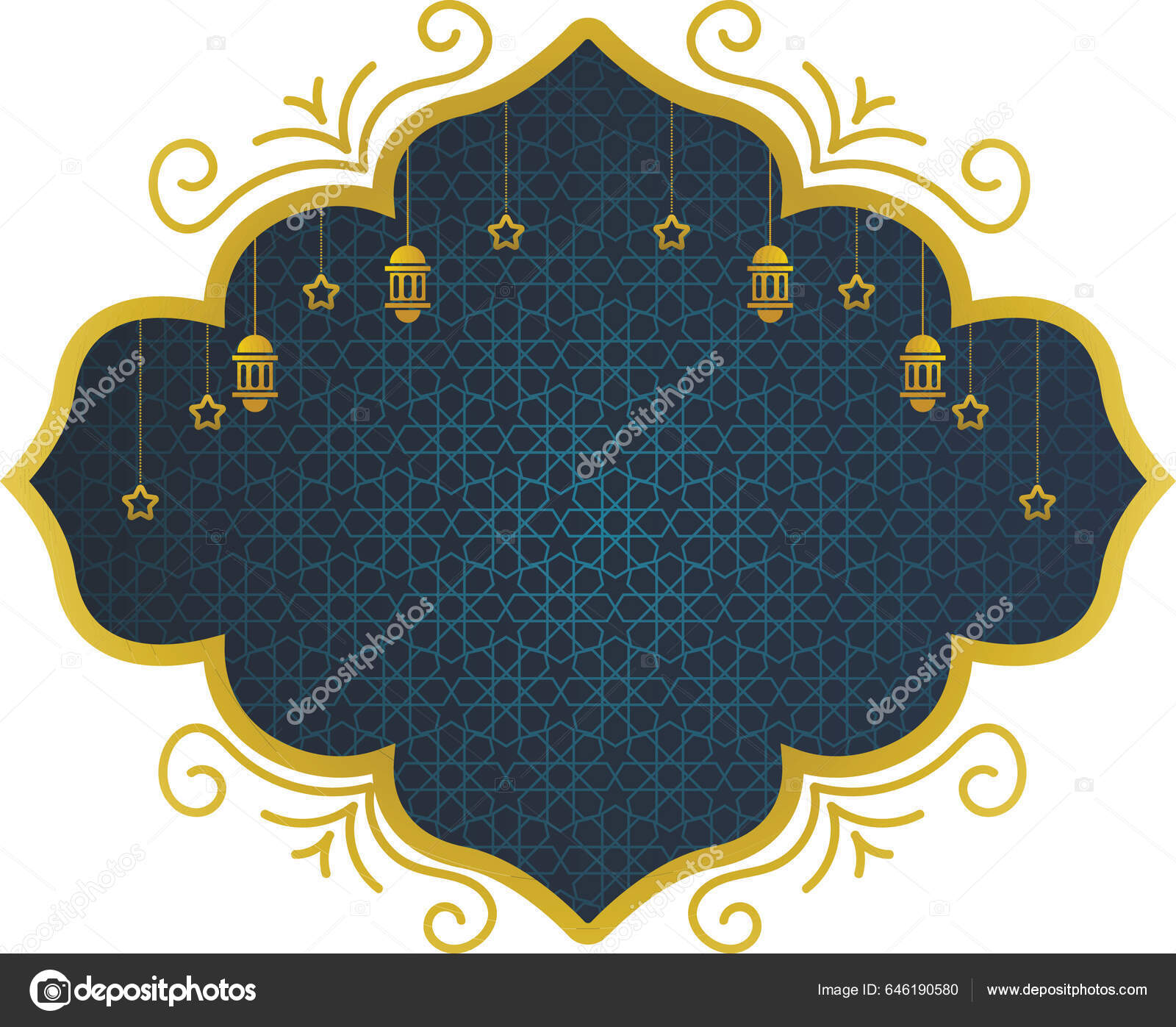 Islamic Border Frame Lantern — Stock Photo © mdmustofa0012@gmail.com ...
