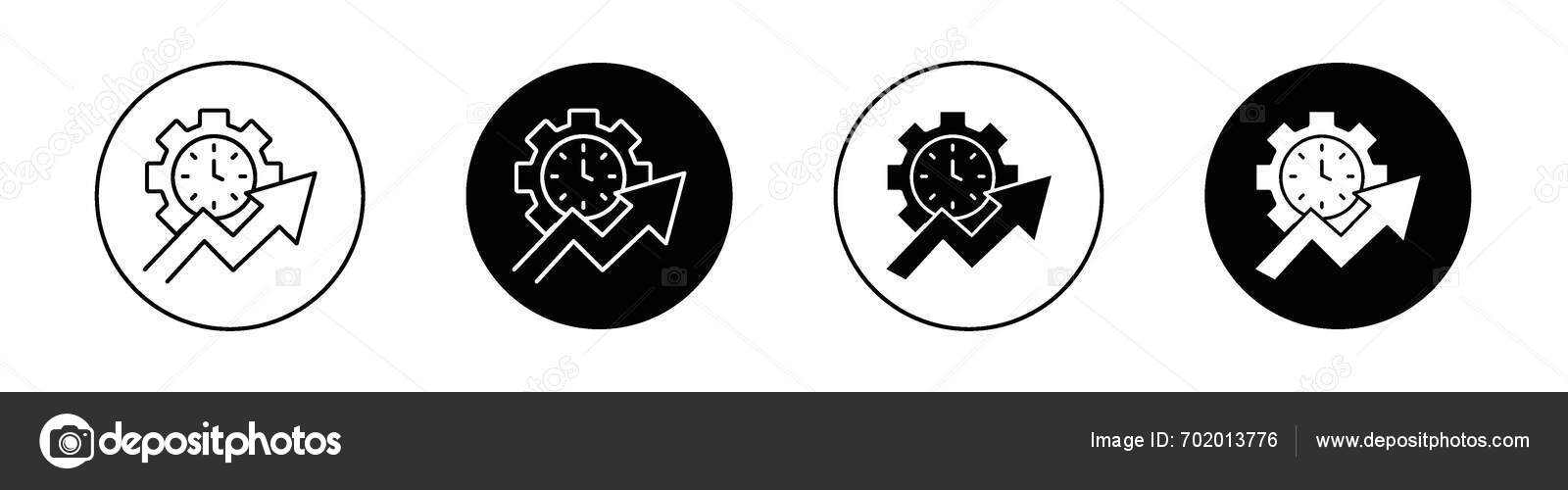 Continuous Improvement Icon Set Infographic Quality Cycle Vector Symbol ...