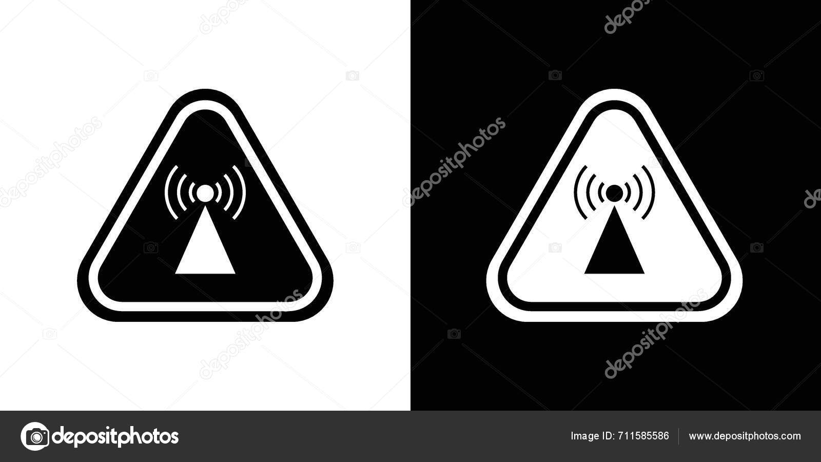 Non Ionizing Radiation Hazard Sign Xray Radiotherapy Warning Vector ...