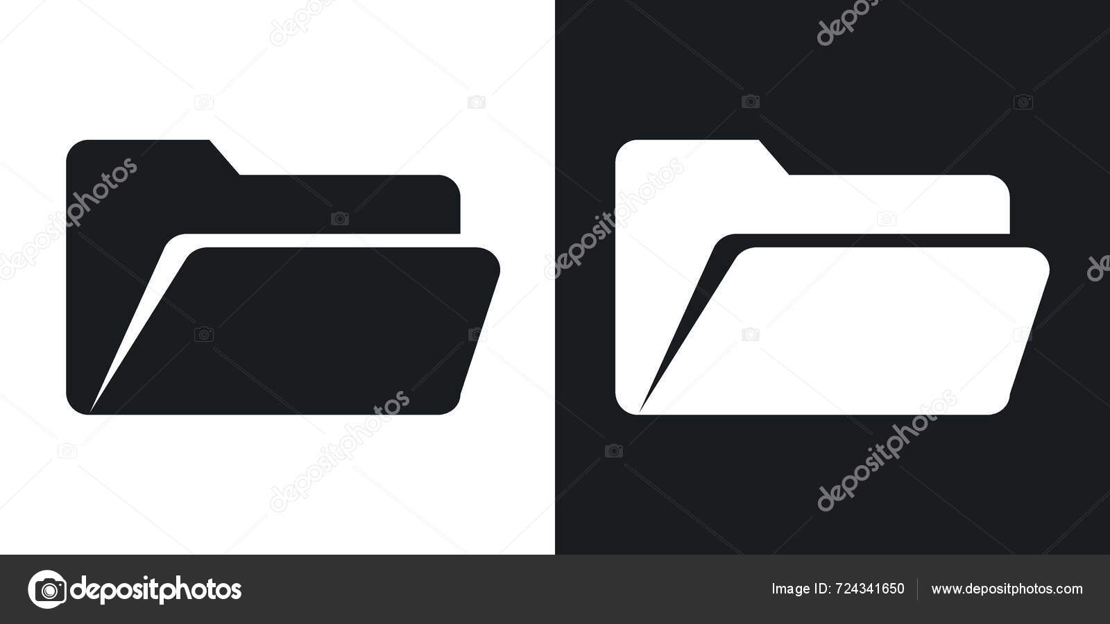 Set Ikon Folder Simbol Vektor Data Komputer Sederhana Proyek Tanda ...