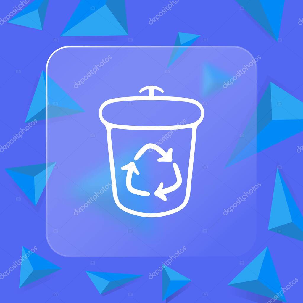 Conjunto De Iconos De Reciclaje Símbolos De Gestión De Residuos