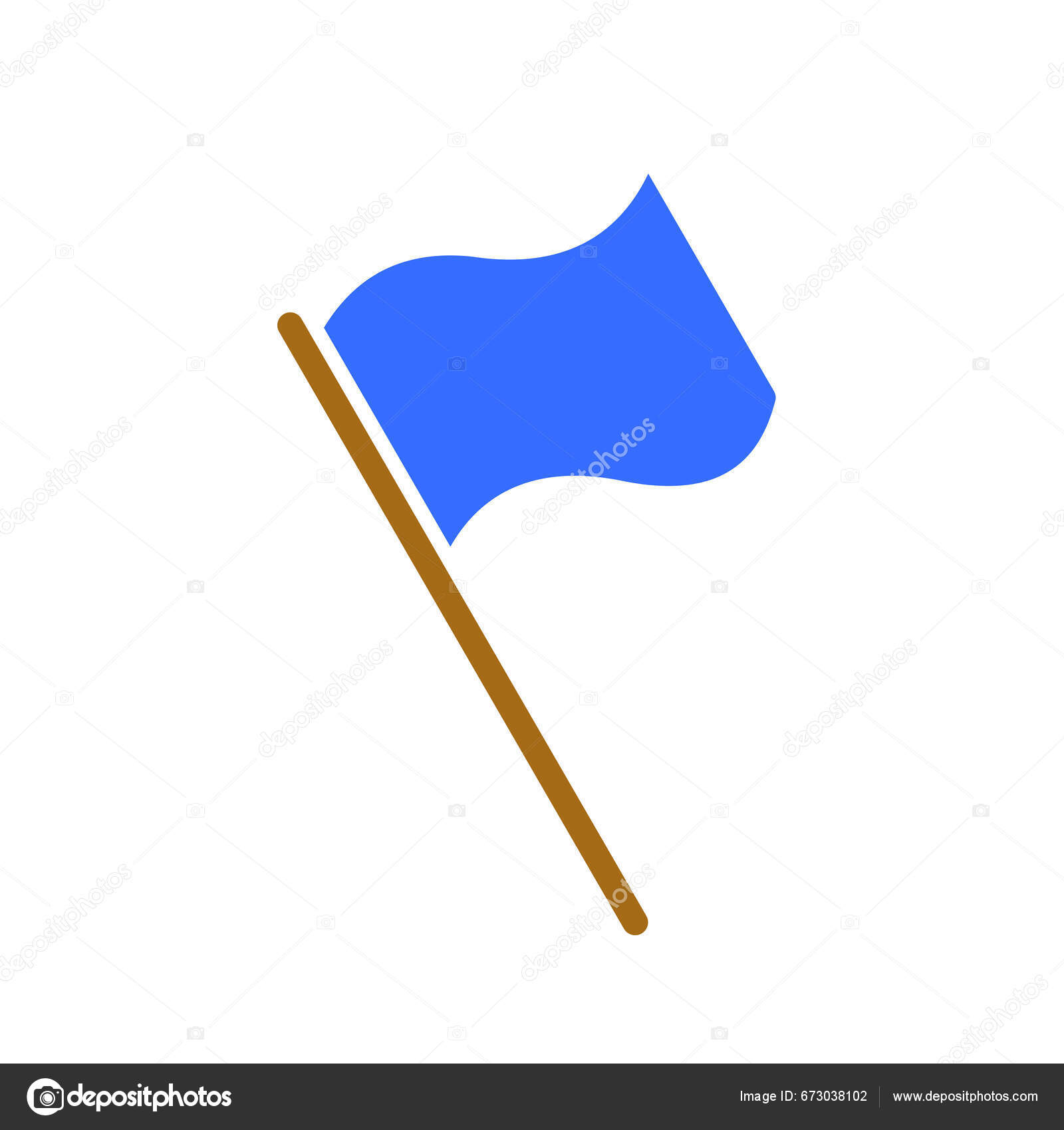 Flag Line Icon Country Banner Symbol Flagpole Sport Cloth Vector Stock ...